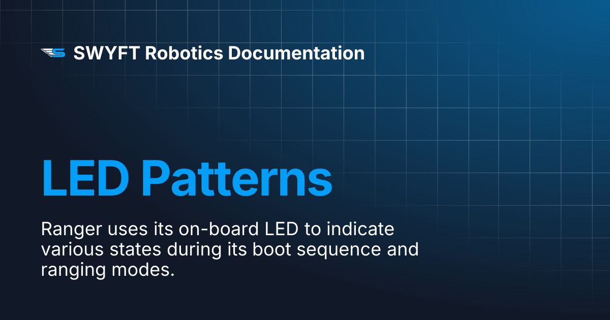 LED Patterns | SWYFT Robotics Documentation